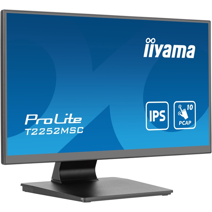 Монитор LED IPS iiyama ProLite Touch T2252MSC-B2, 21.5", Full HD, 5ms ...