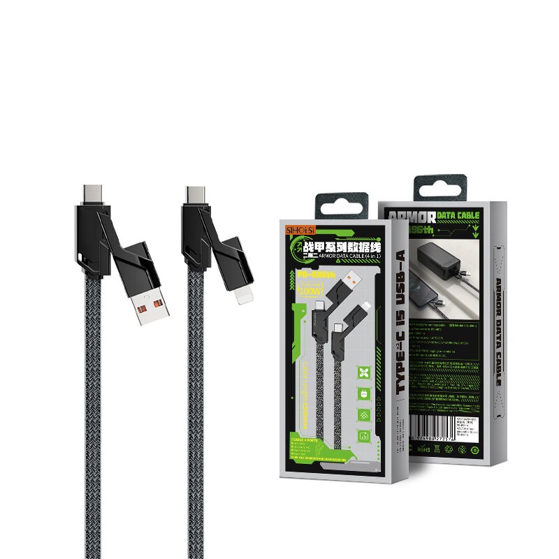Adatkábel Sihoisi Usb Usb C Lightning 2m Fekete Emag Hu