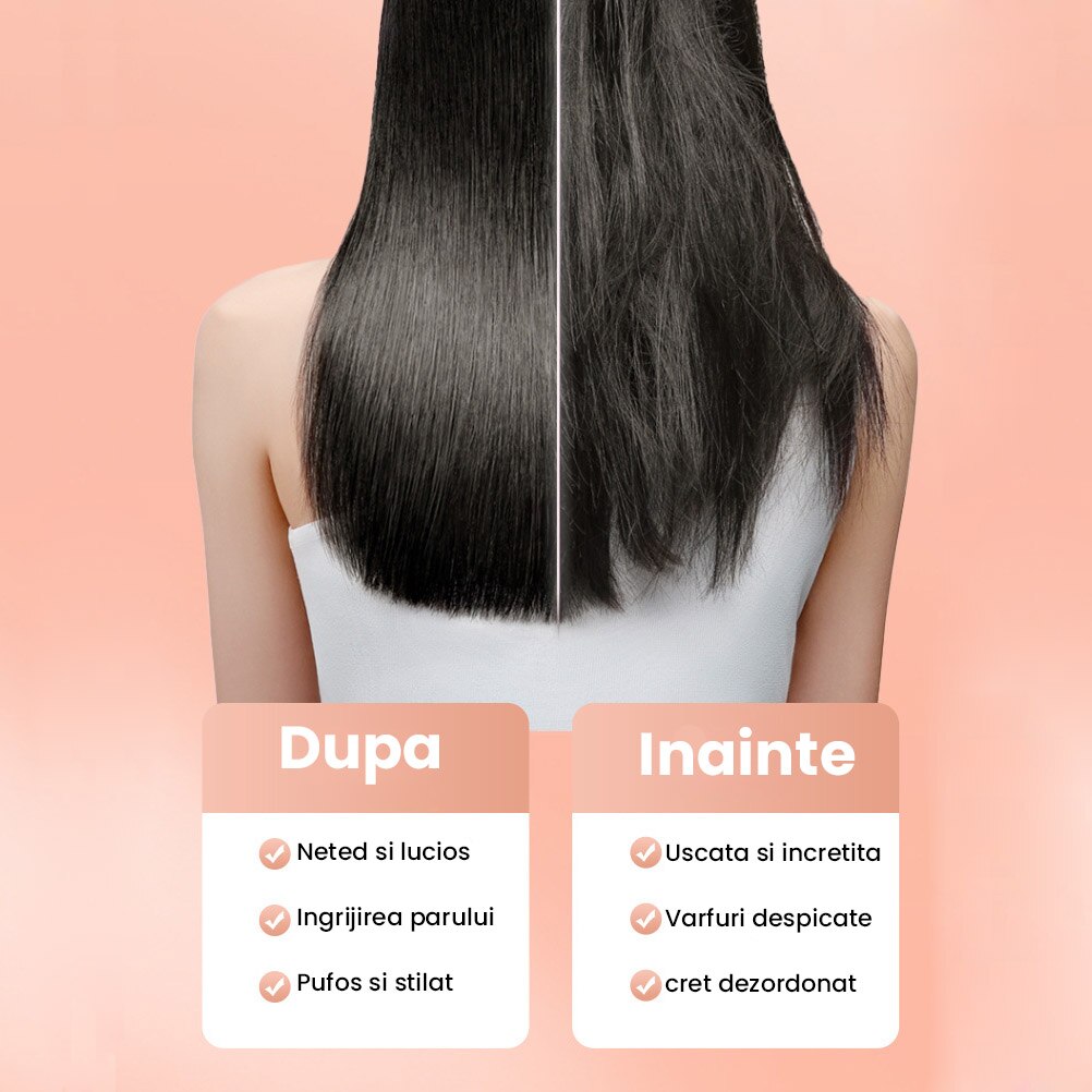 Perie de par electrica super-lumina, Amtok, Reglarea temperaturii cu ...