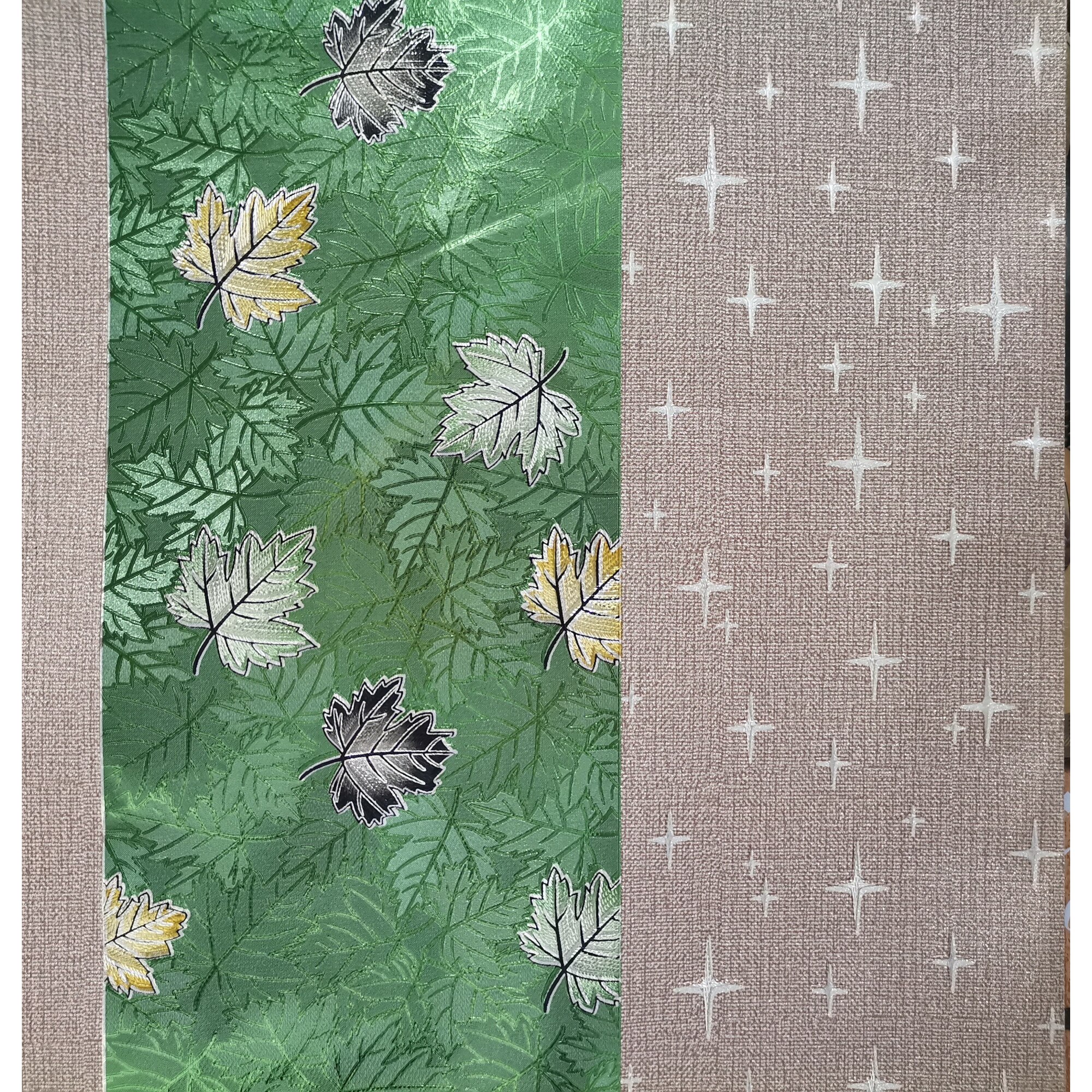 Musama, lucioasa, auriu, verde, latime 1.40 cm - eMAG.ro