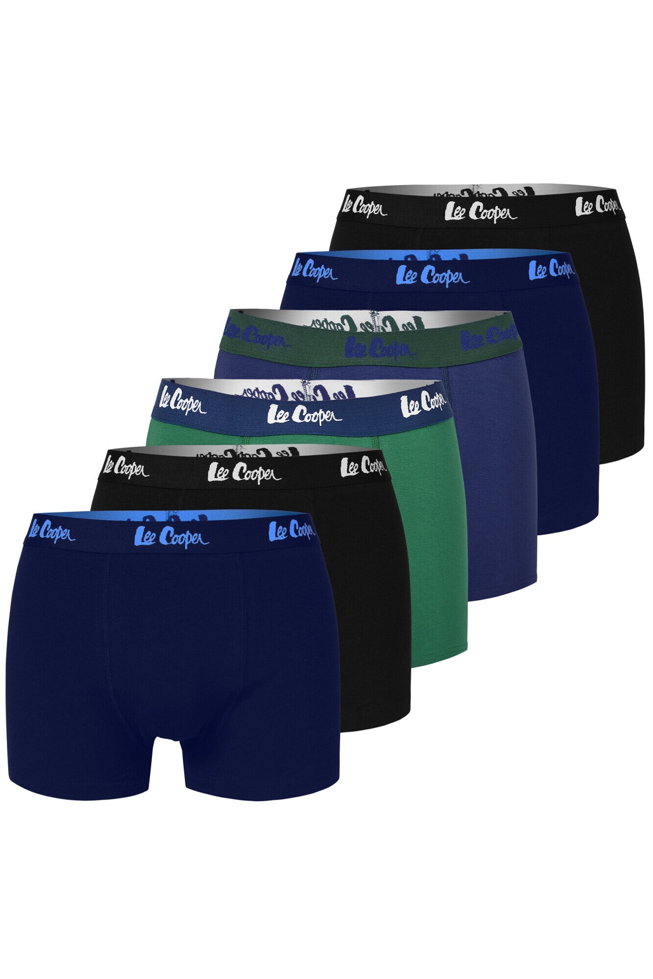 Set 6 de Boxeri Barbati, Lee Cooper, Bumbac, Multicolor - eMAG.ro