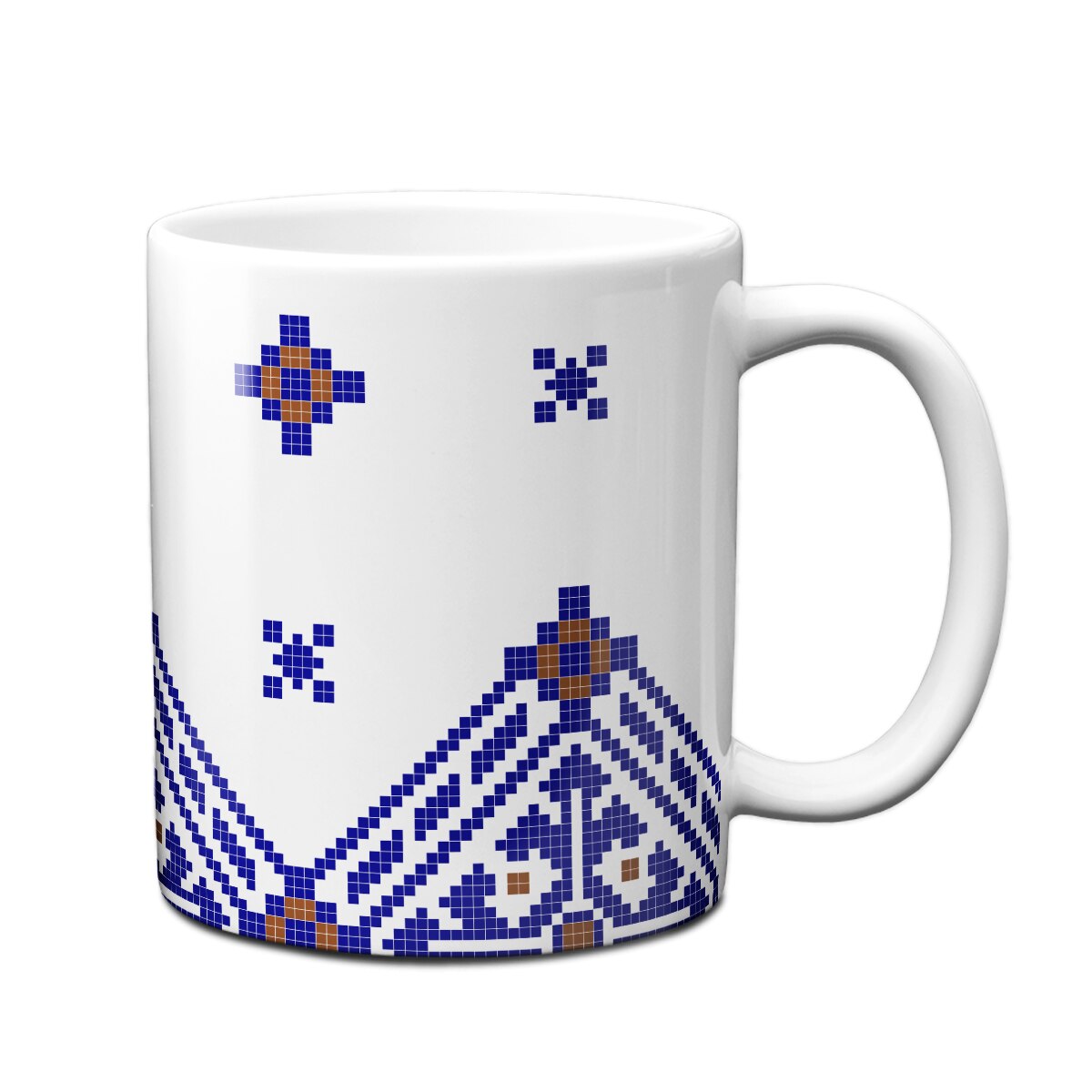 Cana ceramica motiv traditional Romanesc 330ml CTR-033 - eMAG.ro