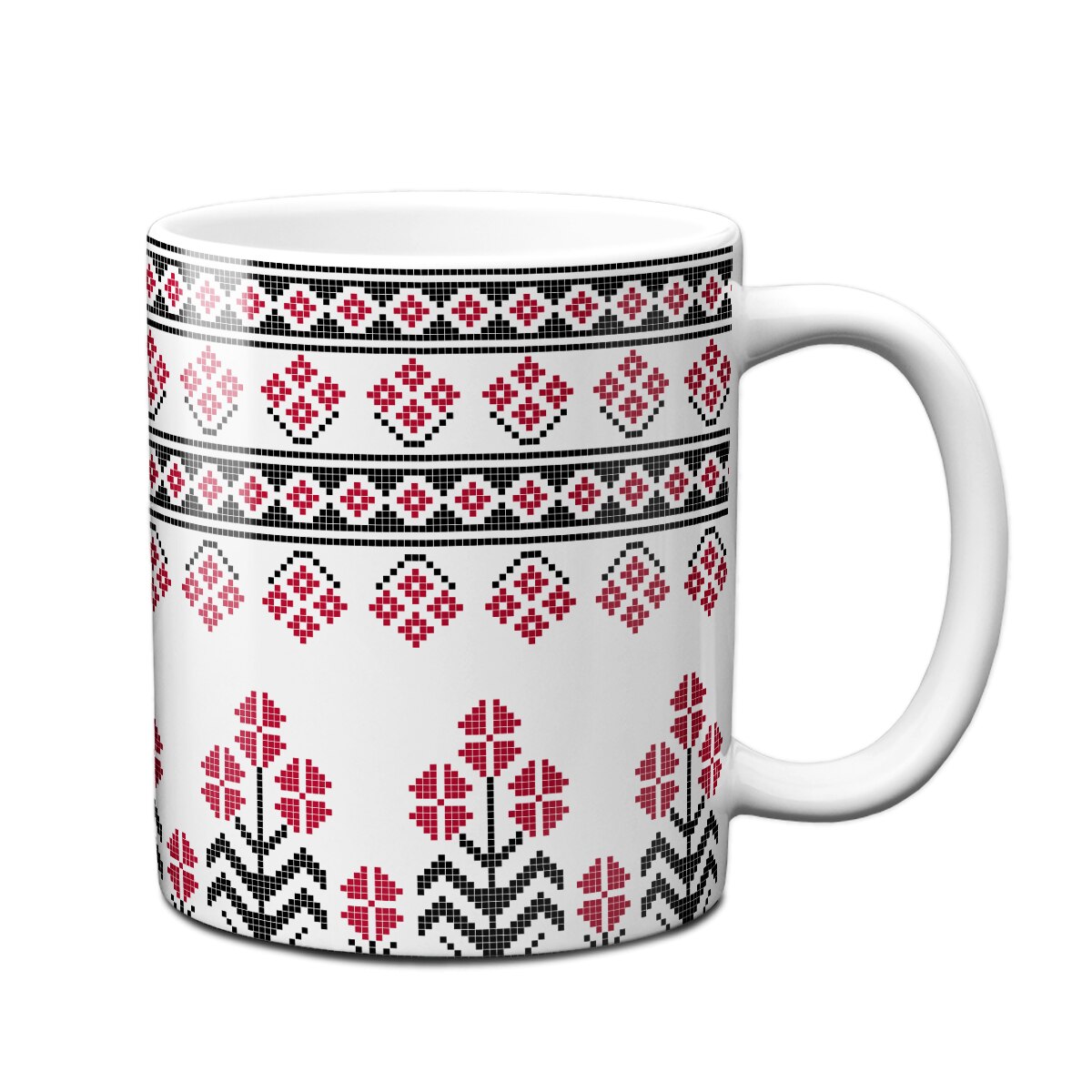 Cana ceramica motiv traditional Romanesc 330ml CTR-037 - eMAG.ro