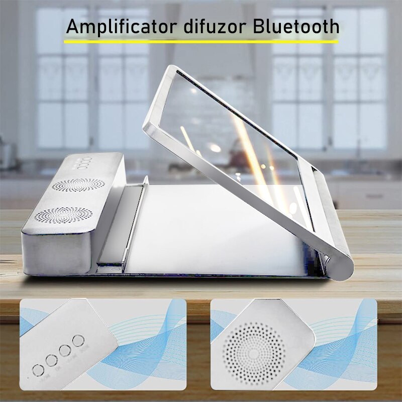 Amplificator imagine telefon, Bolongking, BT Stereo, 3D HD, 12 inchi ...
