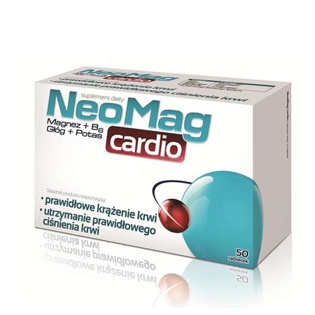 Supliment alimentar Cardio, Neomag, Magneziu si Vitamina B6, 50 tablete - eMAG.ro