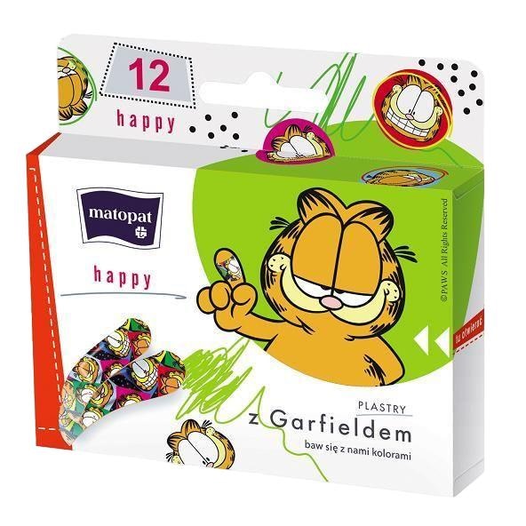 Set plasturi copii, Matopat, Model Garfield, 12 buc - eMAG.ro