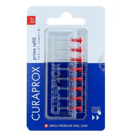 Set 8 periute interdentare, Curaprox, 0.7 mm, Rosu - eMAG.ro