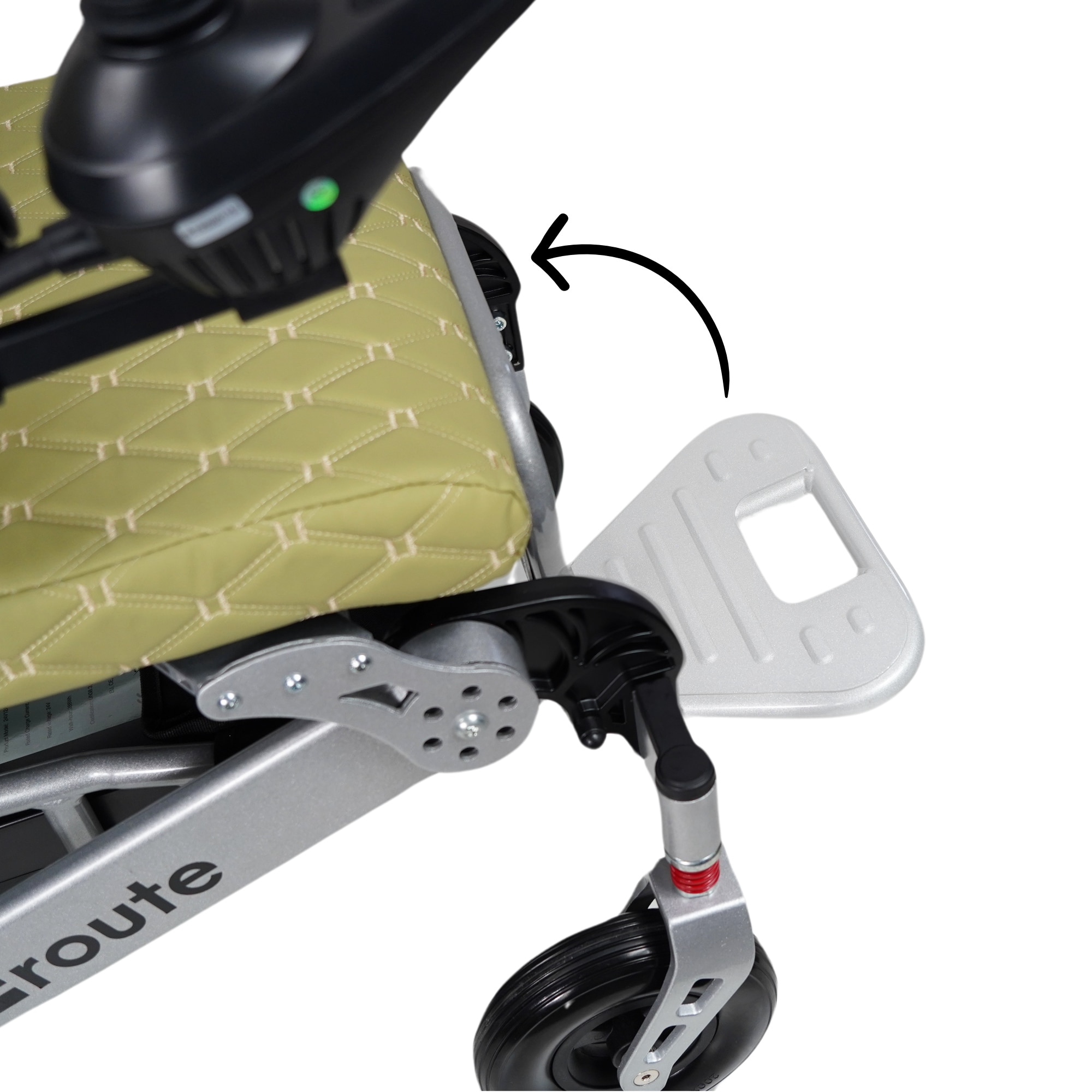 Scaun cu rotile electric pliabil – Eroute 8000R 600W, pozitionare ...