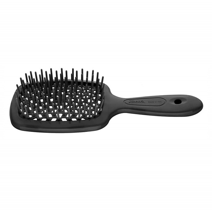 Perie de par pentru descurcat Superbrush, Janeke, 17 cm, Negru - eMAG.ro