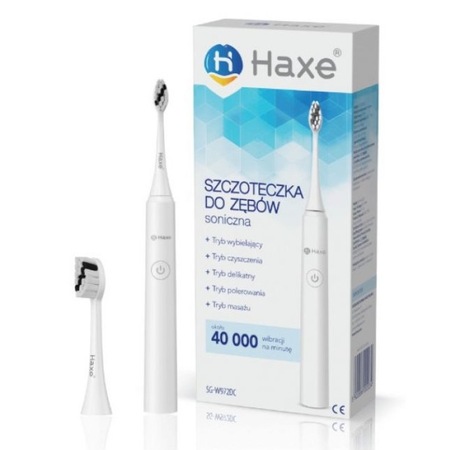 Звукова четка за зъби, Haxe, бяла - eMAG.bg