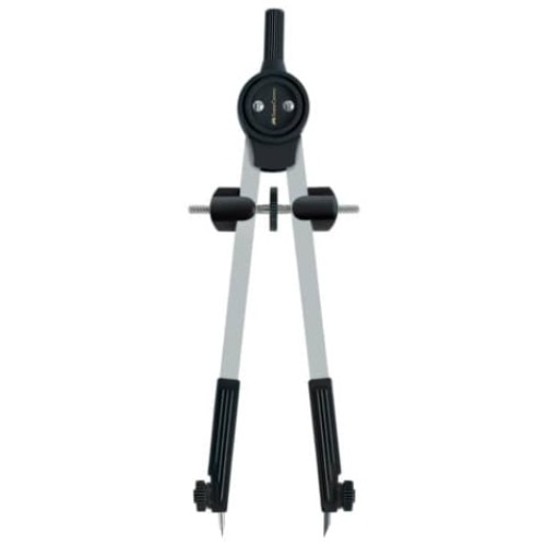 Compas, Faber-Castell, Argintiu/Negru - eMAG.ro