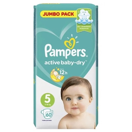 Scutece Pampers Active Baby Dry, 11-16kg, 60 buc, respirabile ...
