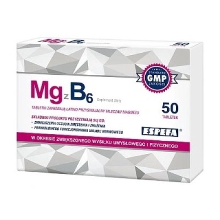 Supliment alimentar, Espefa, Magneziu si B6, 50 comprimate - eMAG.ro