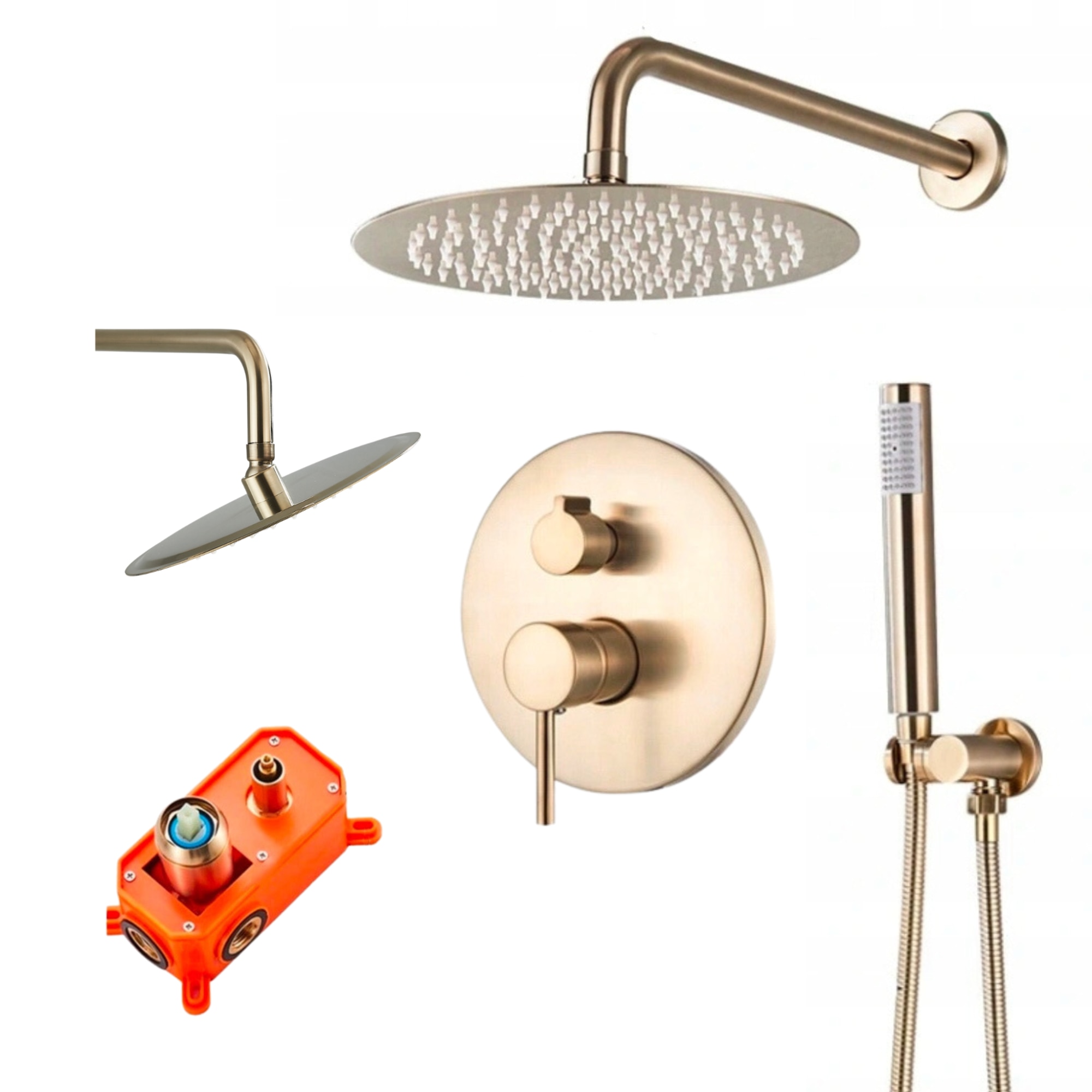 Set de dus ascuns, Ari, Inox, Auriu - eMAG.ro