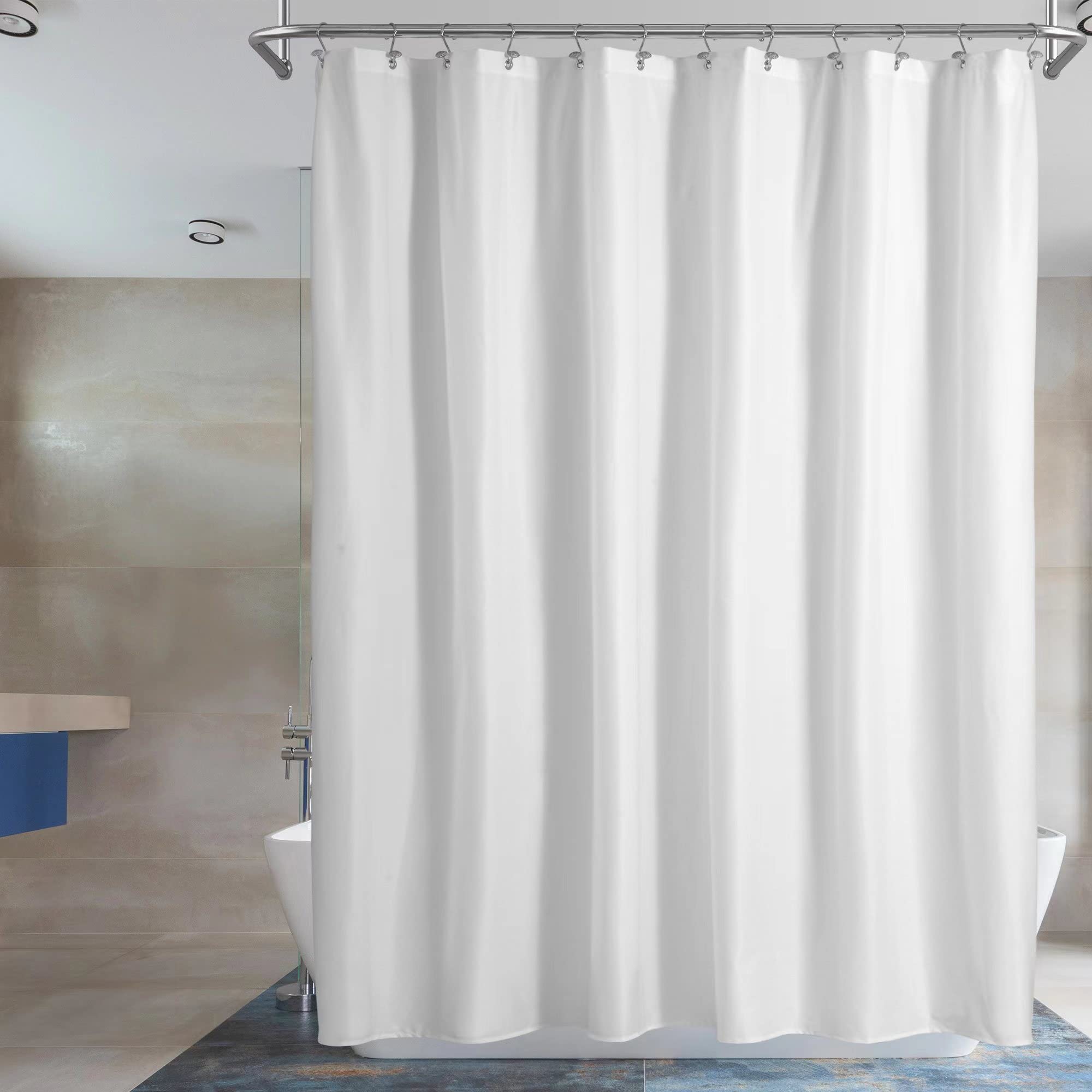 Perdea de dus, OVERTANG, Textil, 72x72", Alb - eMAG.ro