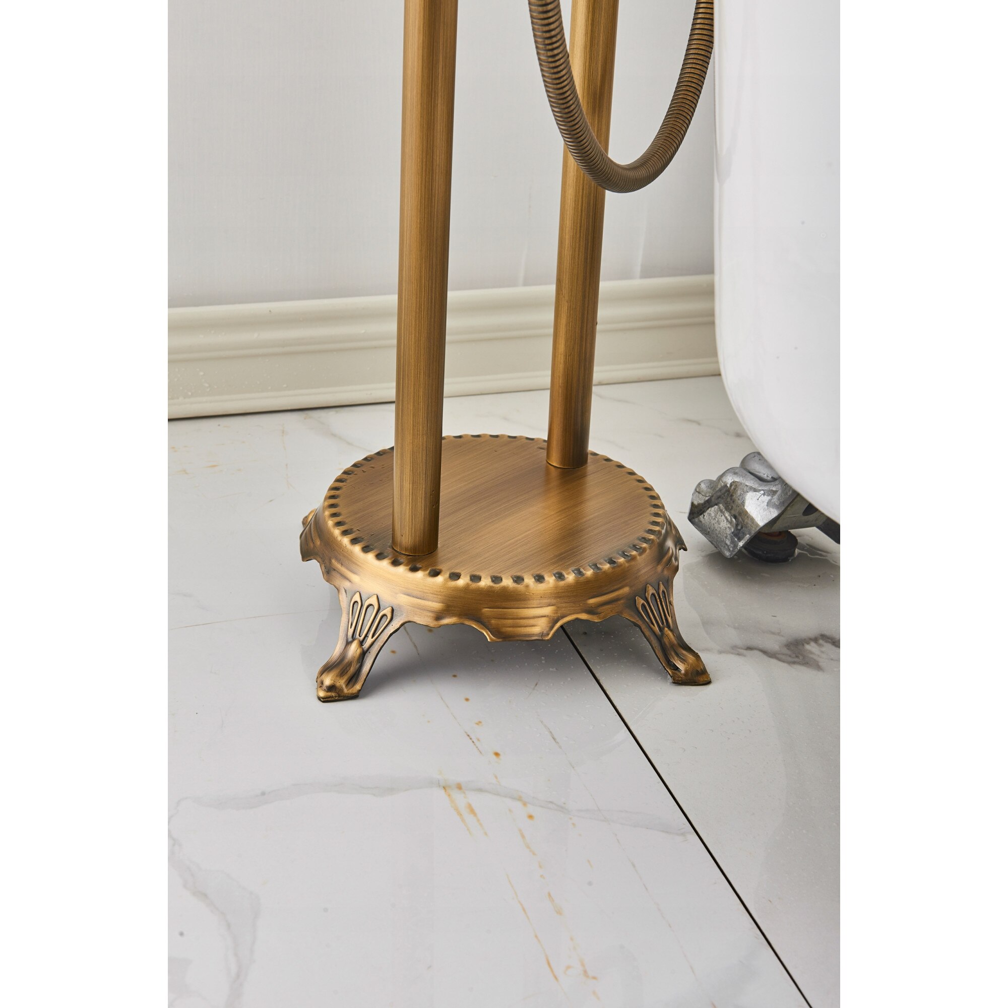 Baterie cada cu montaj pe podea, free standing retro stil vechi, set de ...