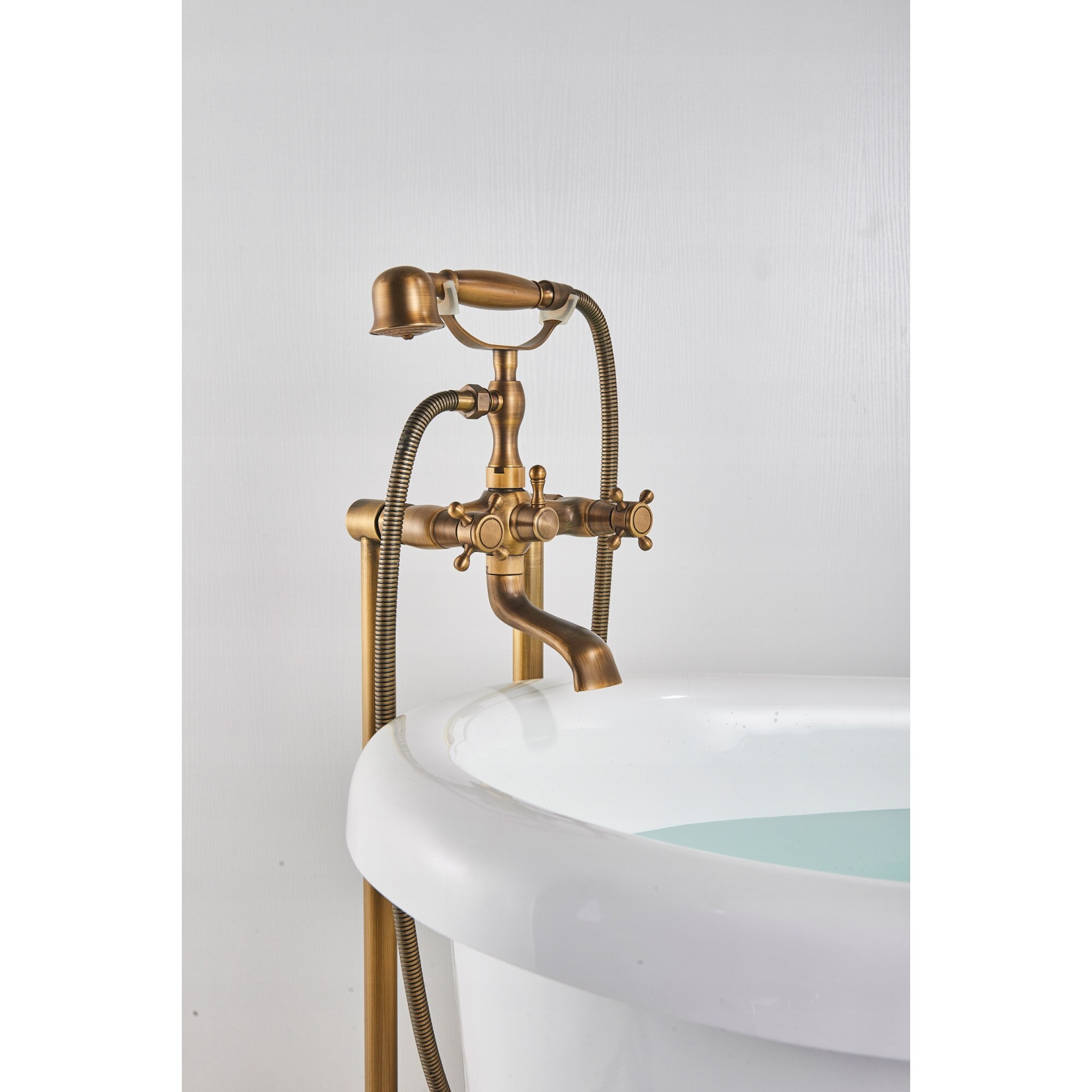 Baterie cada cu montaj pe podea, free standing retro stil vechi, set de ...