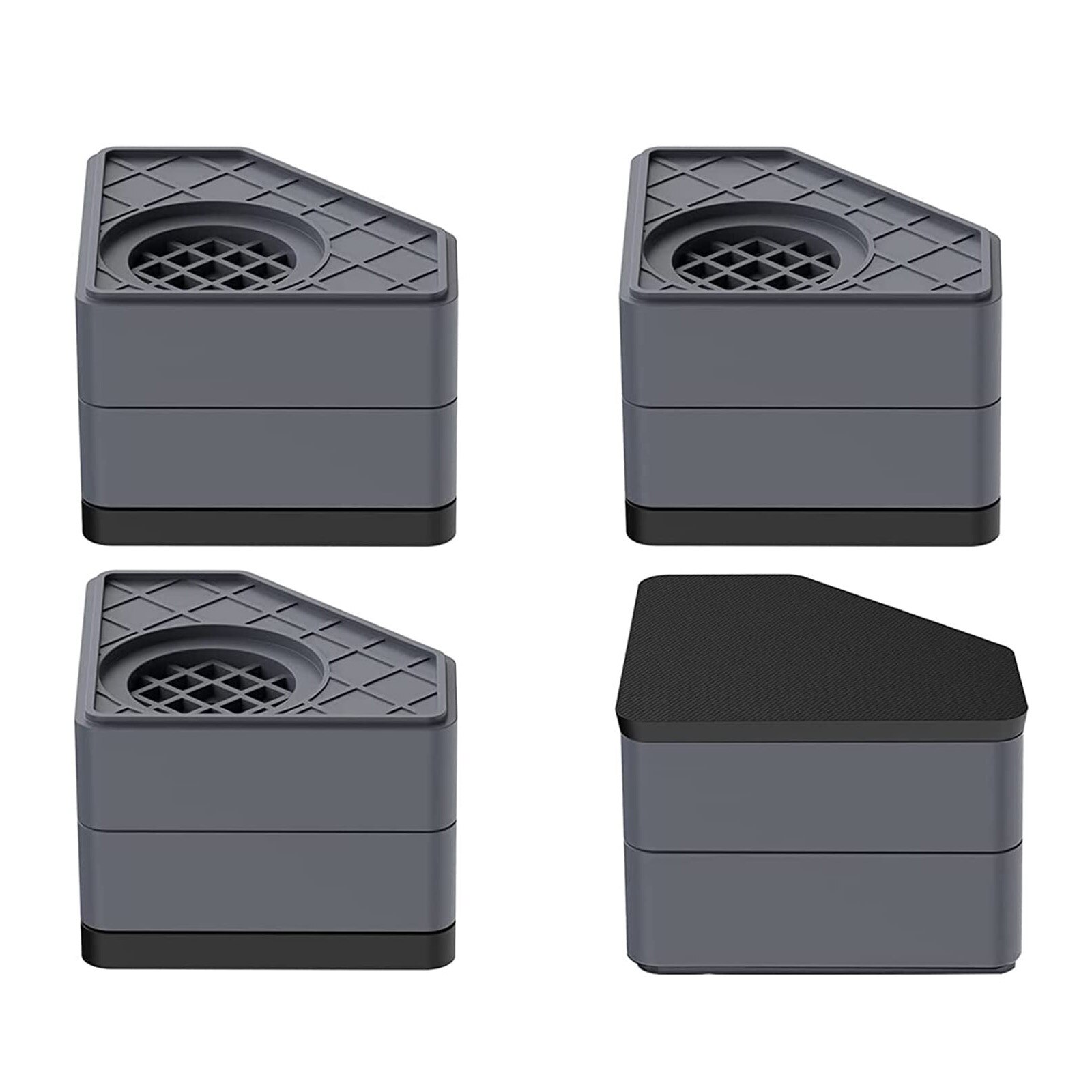 Set 4 picioruse antivibratii, anti-zgomot si antiderapante, cauciuc ...