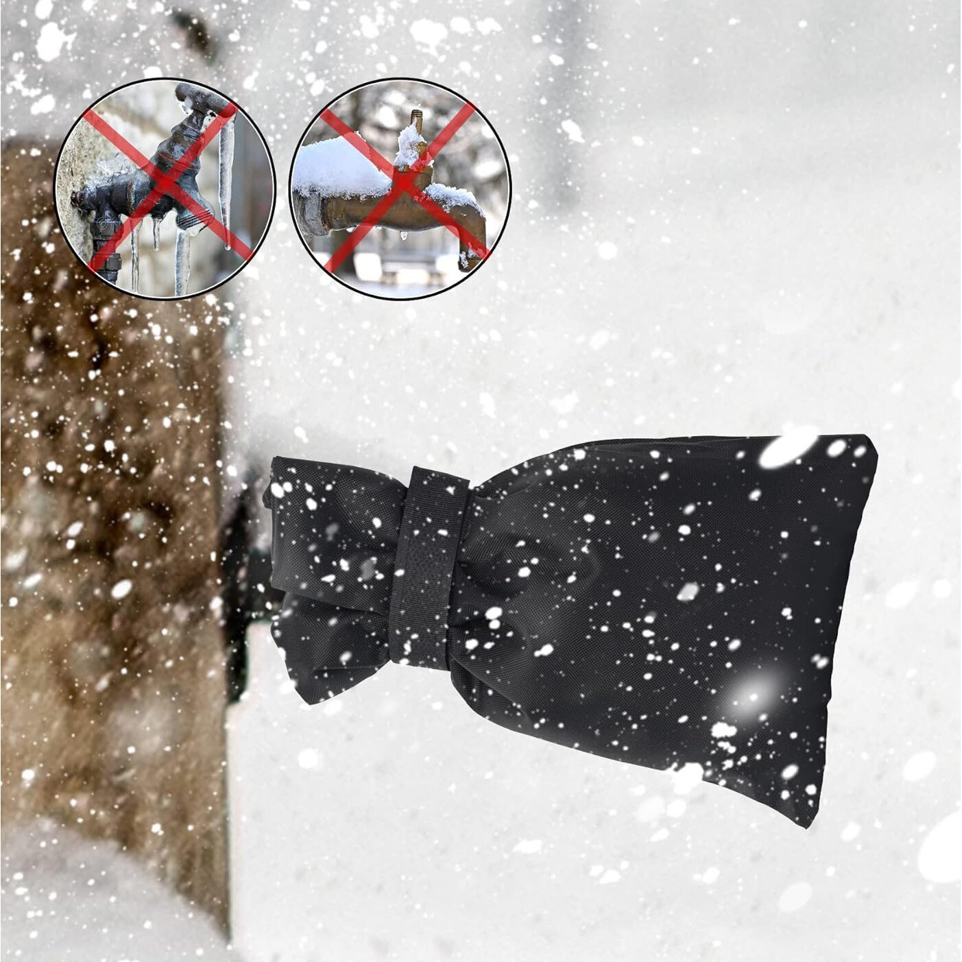 Set de 4 protectii anti inghet pentru robinet, Vaxiuja, 14/20cm ...