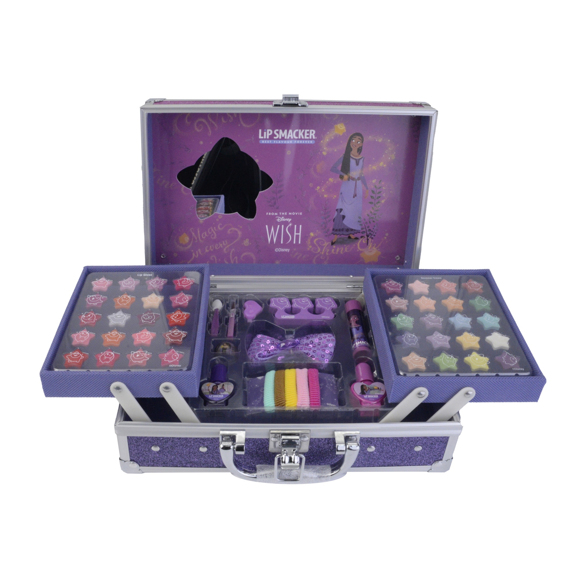 Set de machiaj pentru copii Disney Wish cu carcasa, 2 niveluri, 50 de ...