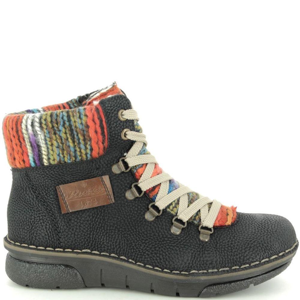 Ghete dama, Rieker, Sintetice, negru, 40 EU - eMAG.ro