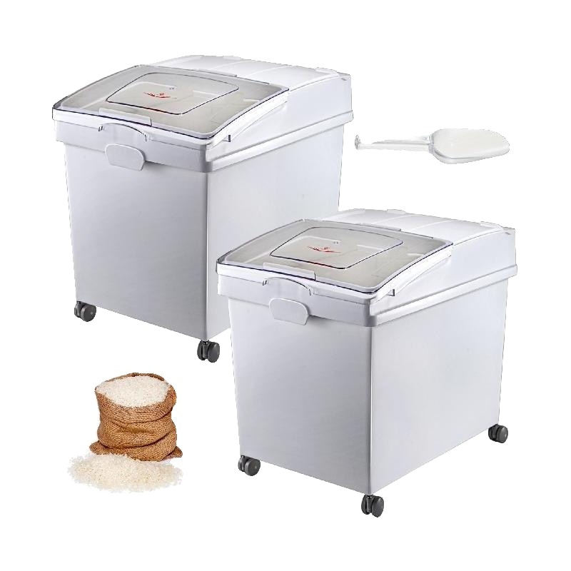 Vevor Dry Ingredient Storage Container 32kg Buckle Design Set of 3 ...