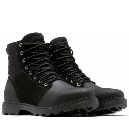 Botine barbati, Sorel, Piele naturala/Piele intoarsa, Negru, 43 EU ...