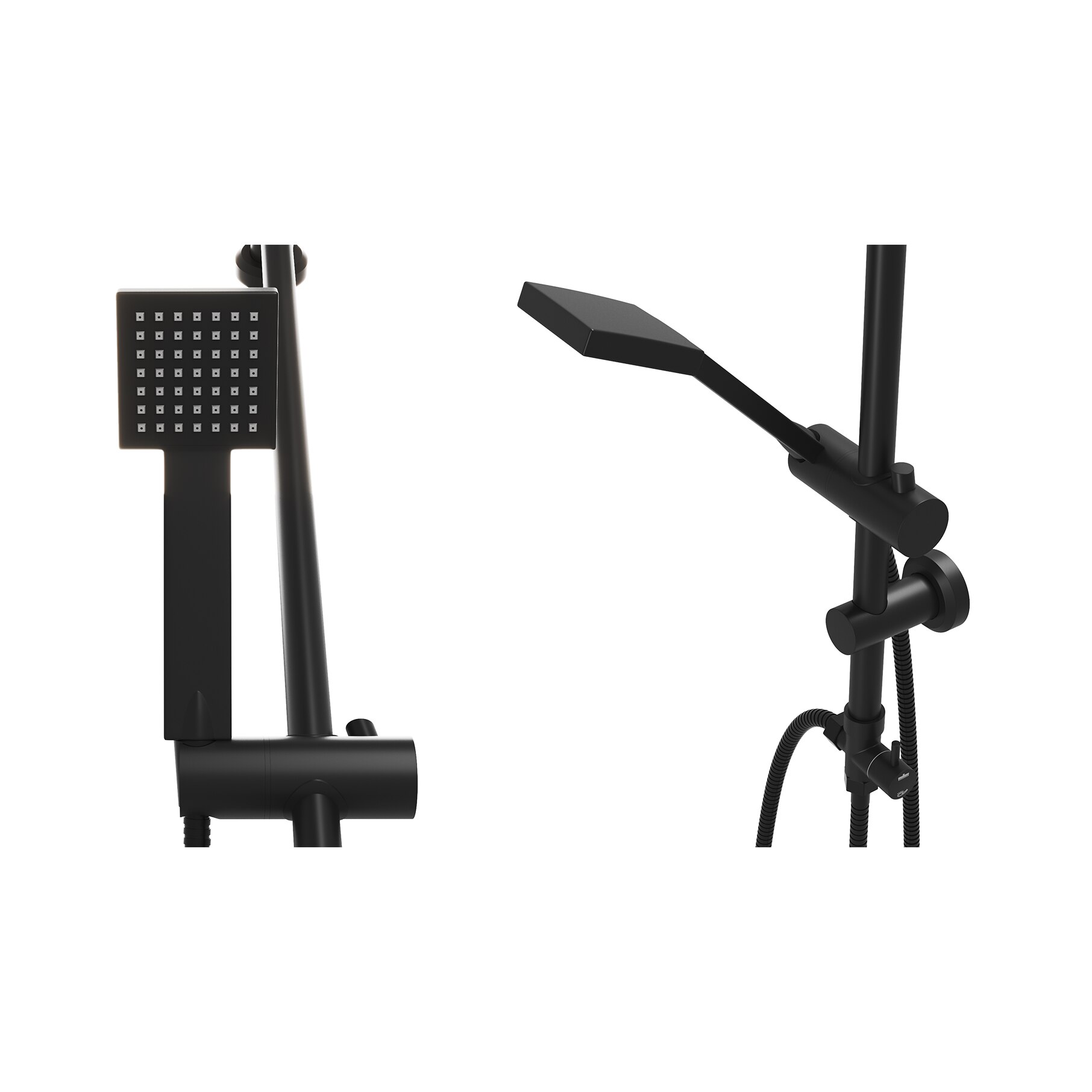 Set dus cu efect de ploaie, GRANITAN, Alama/Inox, Negru - eMAG.ro
