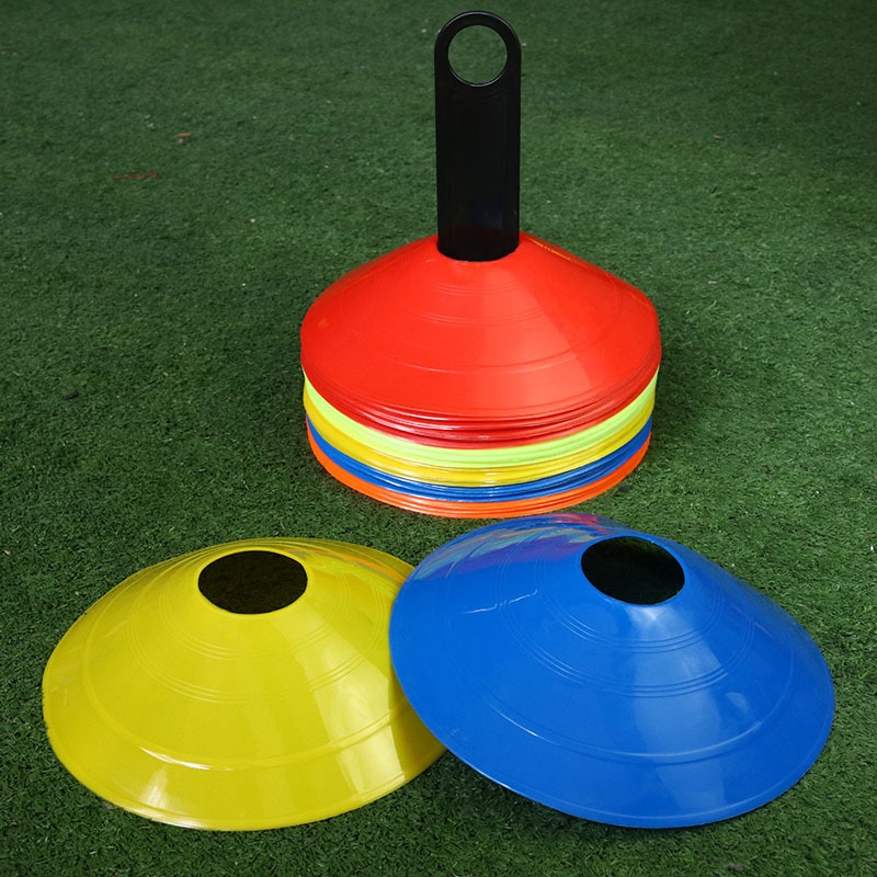 Set 50 jaloane tip con, sundiguer, pentru antrenamente sportive, PVC ...