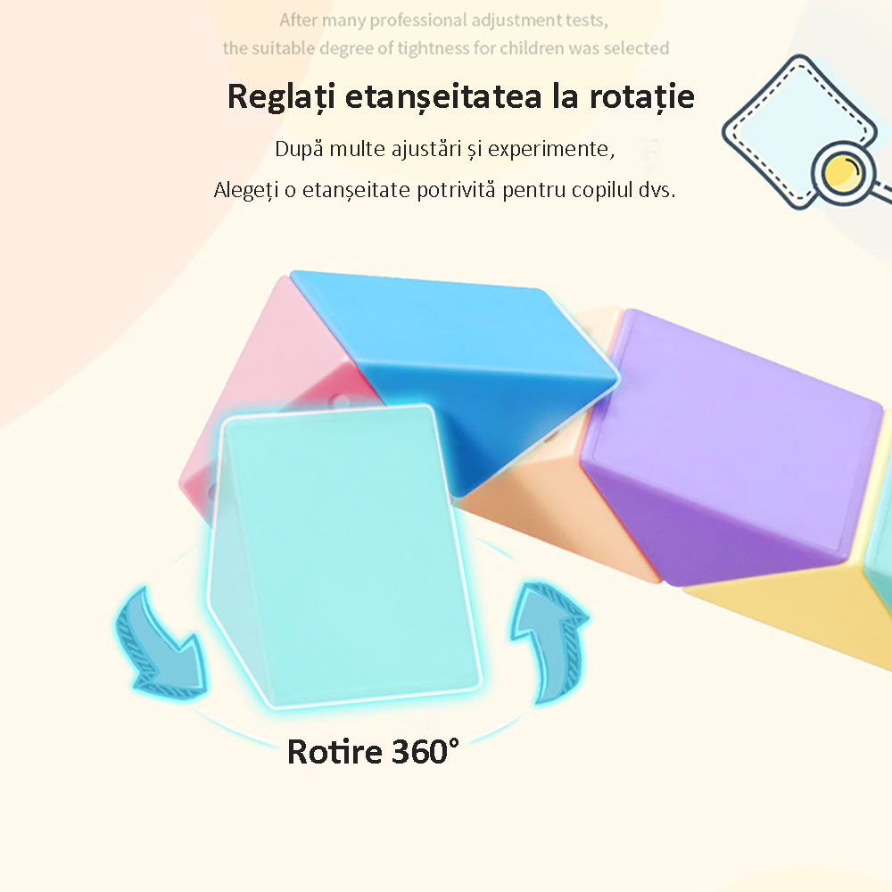 Cub rotativ si colorat pentru copii, Multicolor - eMAG.ro