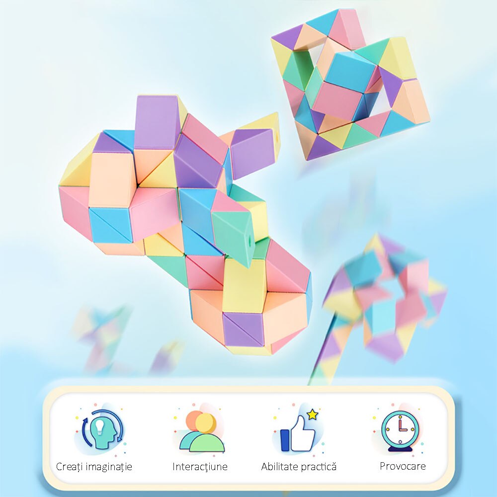 Cub rotativ si colorat pentru copii, Multicolor - eMAG.ro