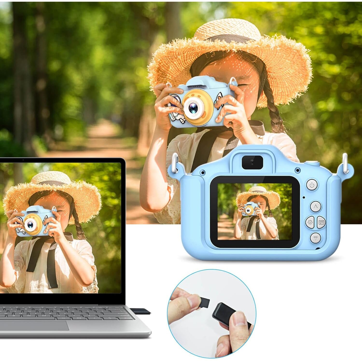 Camera foto digitala pentru copii, 5 jocuri si 6 filtre, 1920 x 1080P ...