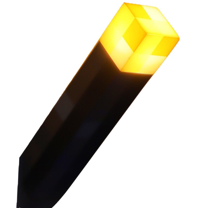 Lampa Minecraft pentru copii, LED, Negru/Galben - eMAG.ro