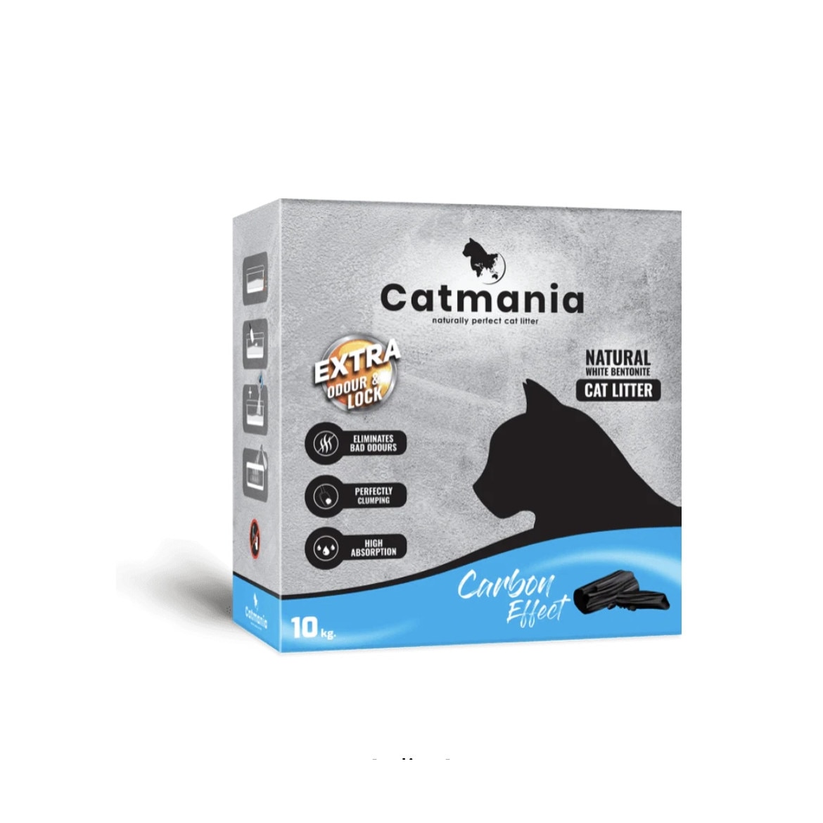 Кутия за пясък Catmania Carbon Effect 10кг - eMAG.bg