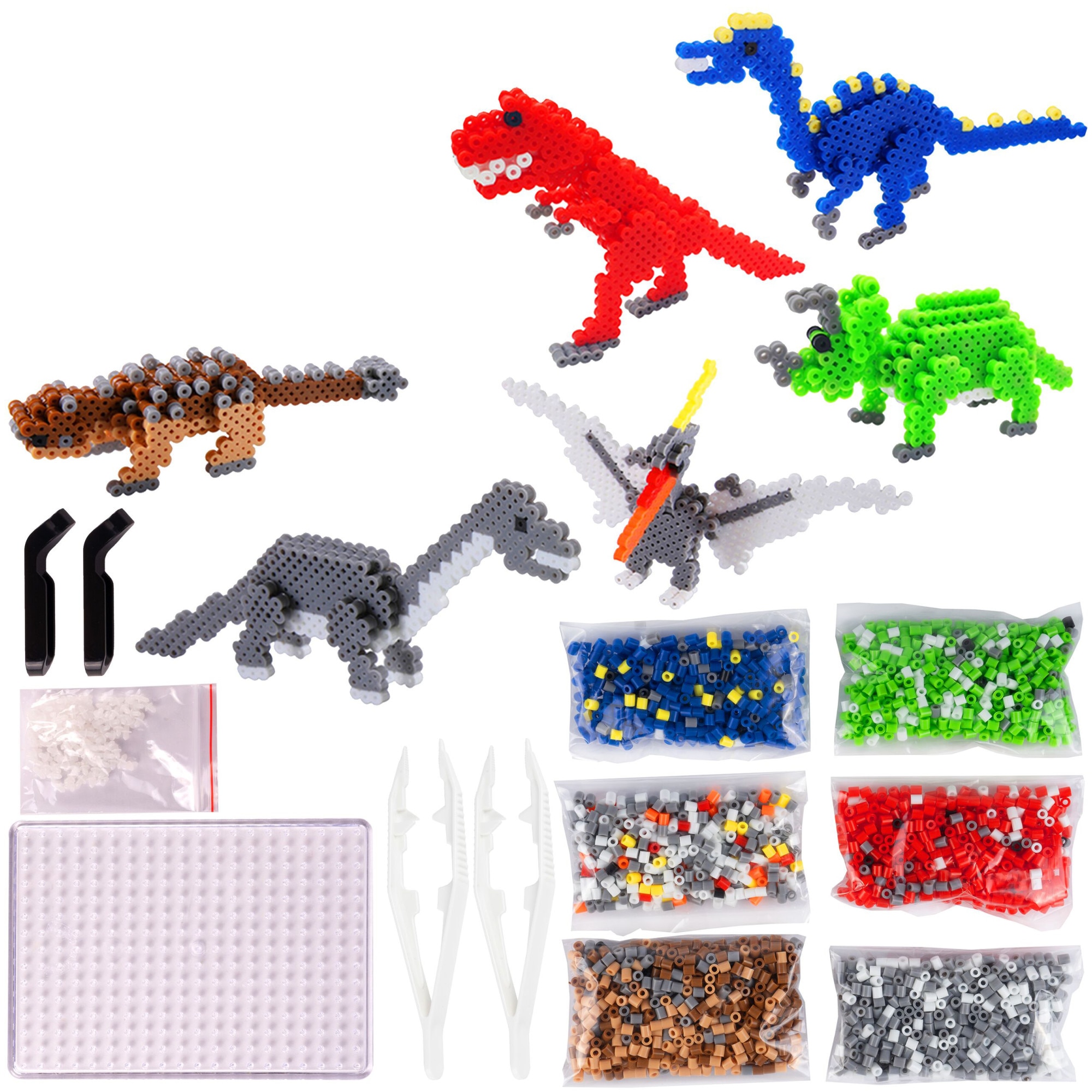 Set margele de calcat 3D, Zola®, 3000 bucati, 6 planse si 6 matrice ...