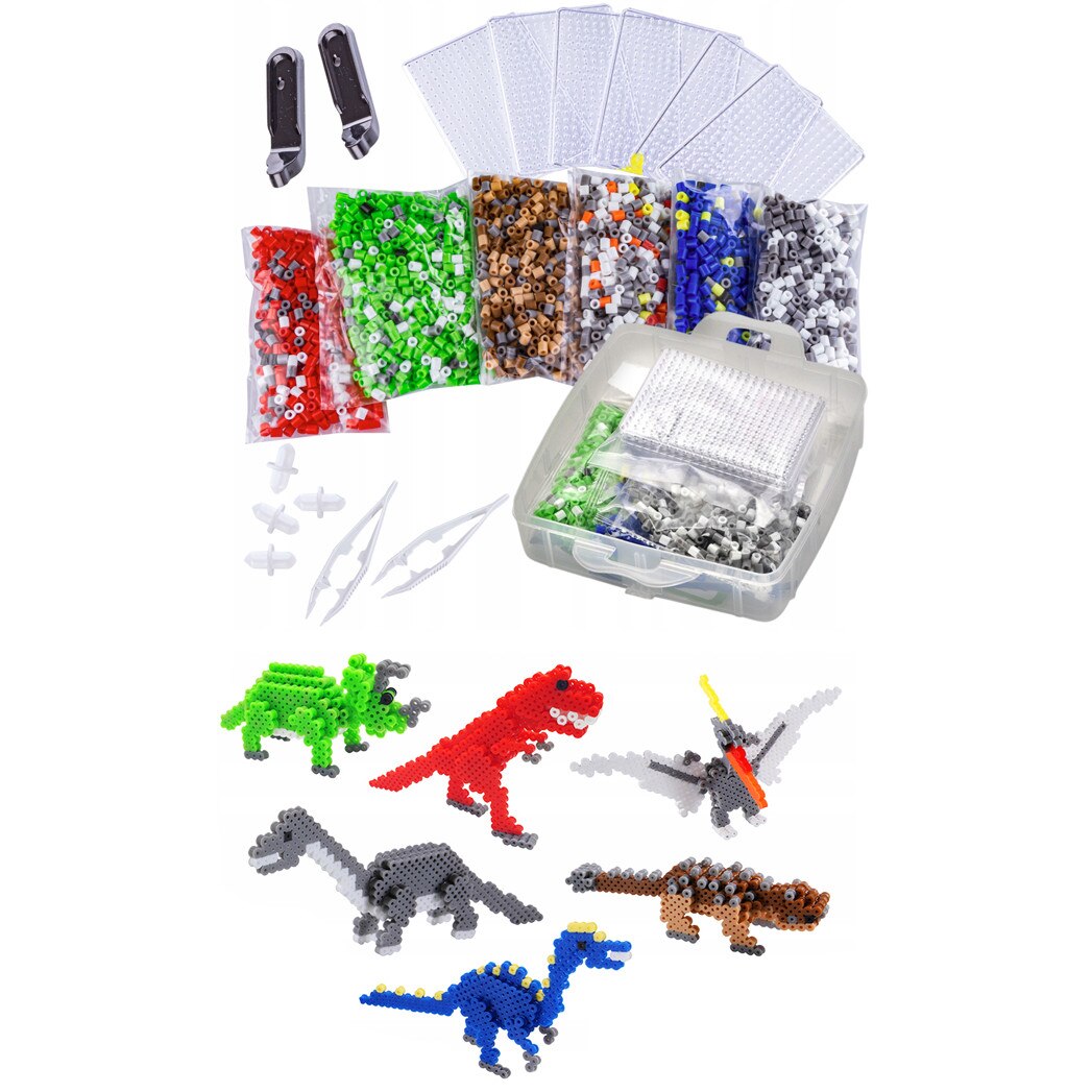 Set margele de calcat 3D, Zola®, 3000 bucati, 6 planse si 6 matrice ...