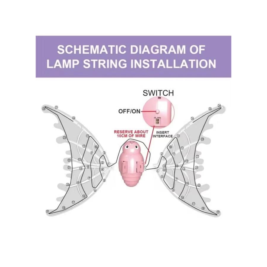 Електрически пеперудени крила за момиче WALALLA Многоцветни - eMAG.bg