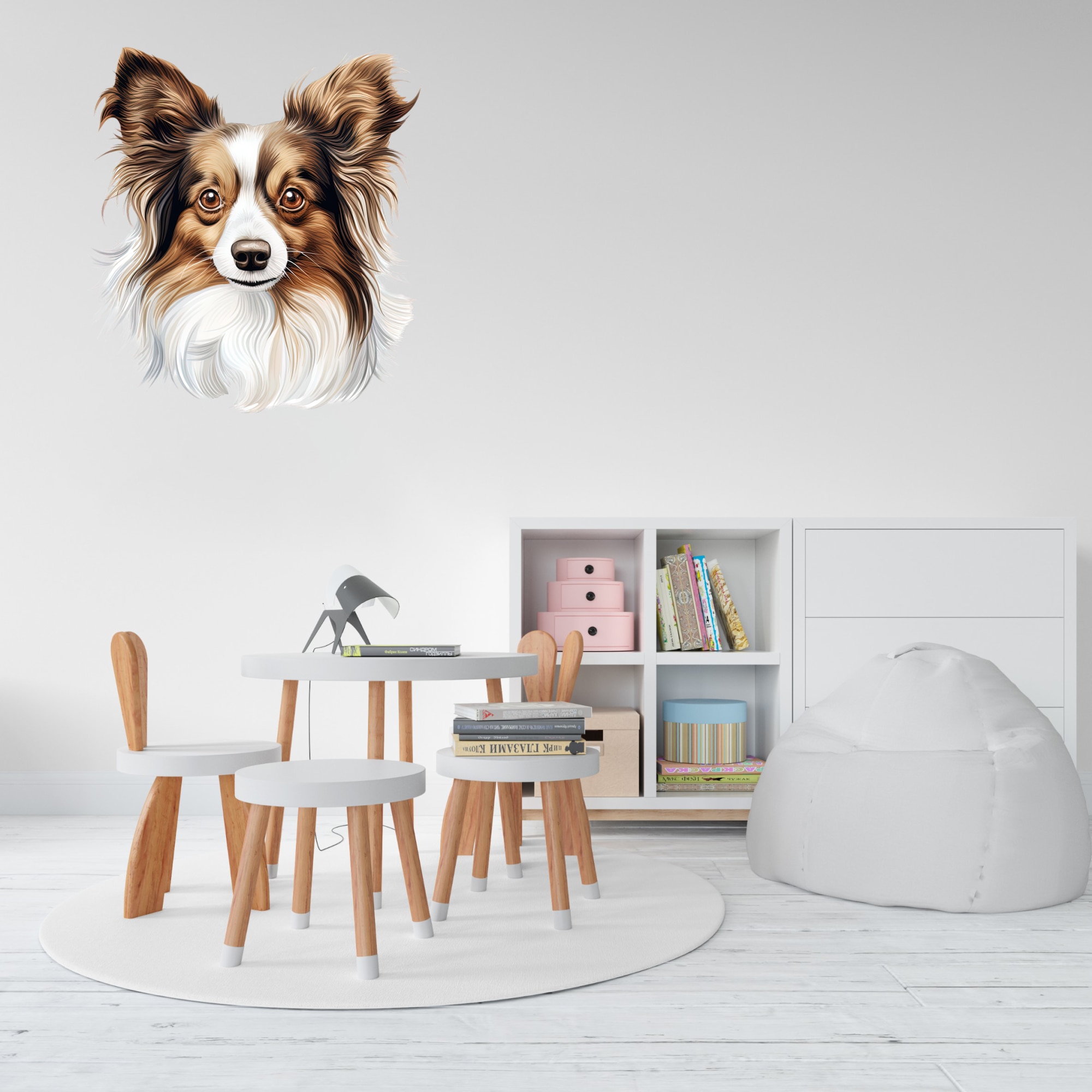 Sticker decorativ perete, auto si geam, Caine -Papillon model 3, 20 CM ...