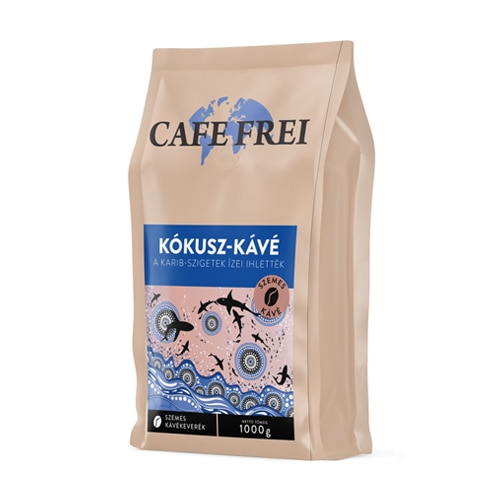 Cafe Frei Kókusz ízű szemes kávé, 1kg - eMAG.hu