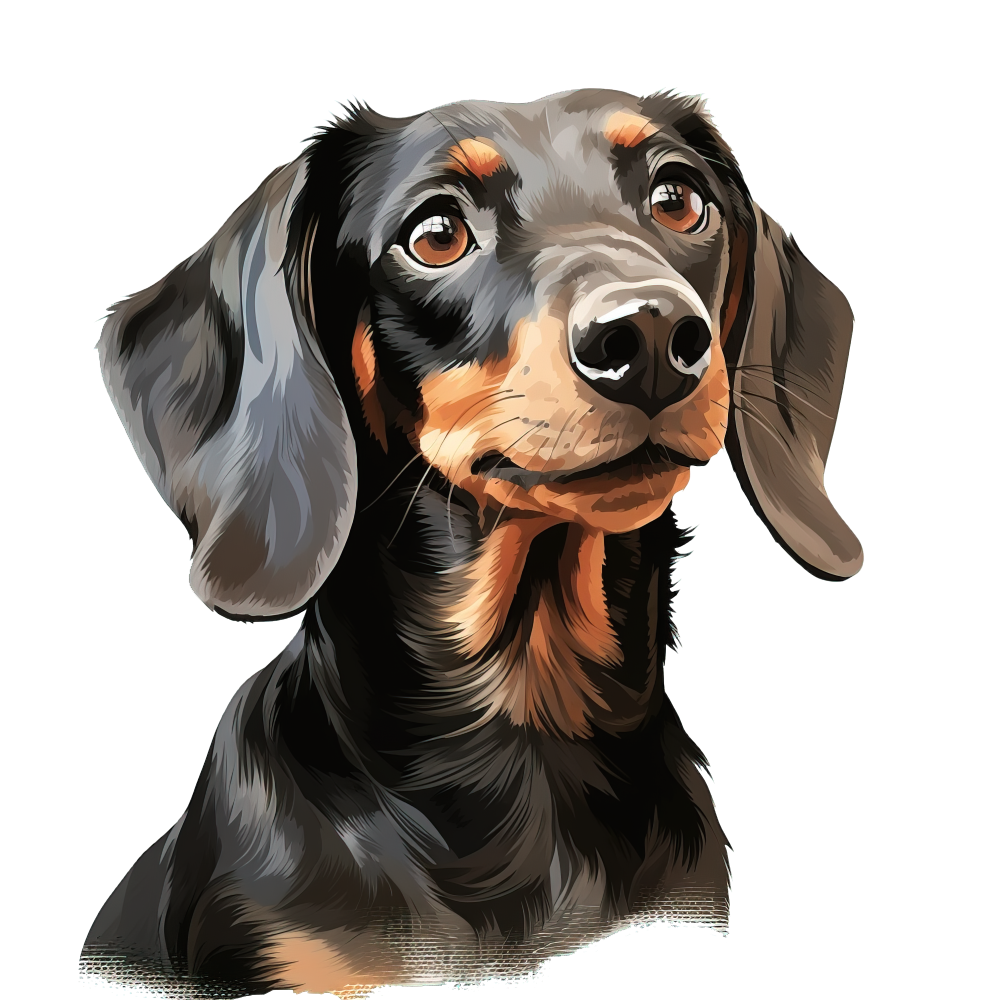 Sticker decorativ perete, auto si geam, Caine -Dachshund, 40 CM - eMAG.ro