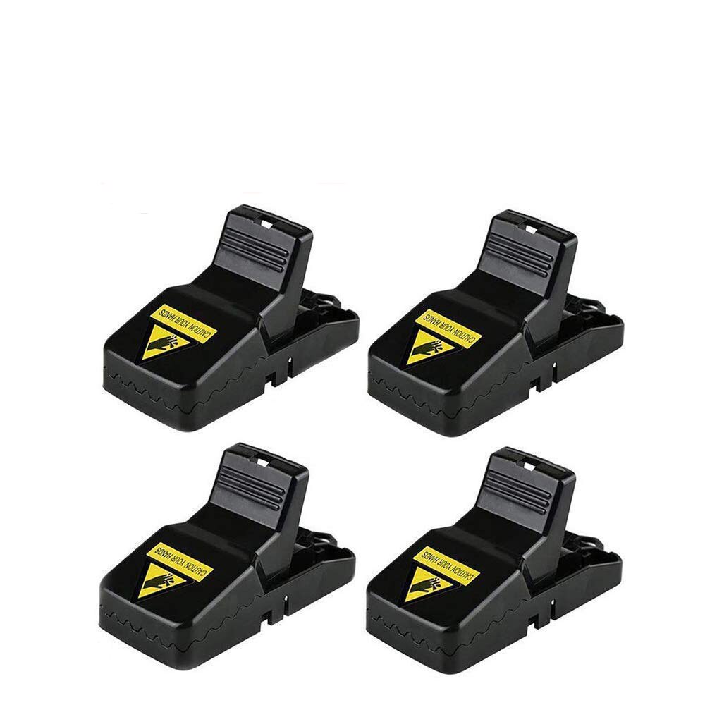 Set 4 capcane pentru soareci, ABS, Negru - eMAG.ro