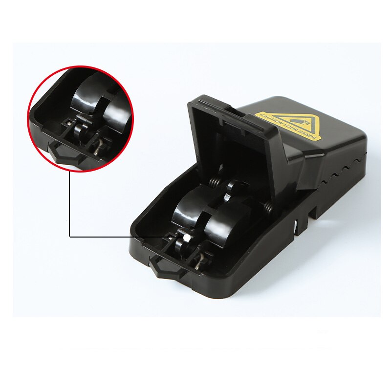 Set 4 capcane pentru soareci, ABS, Negru - eMAG.ro