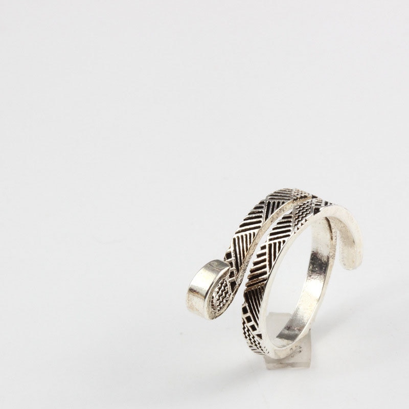 Inel reglabil de crosetat cu bucla, Llwl, Cupru, Argintiu - eMAG.ro