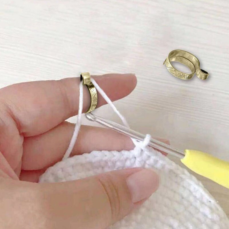 Inel reglabil de crosetat cu bucla, Llwl, Cupru, Argintiu - eMAG.ro