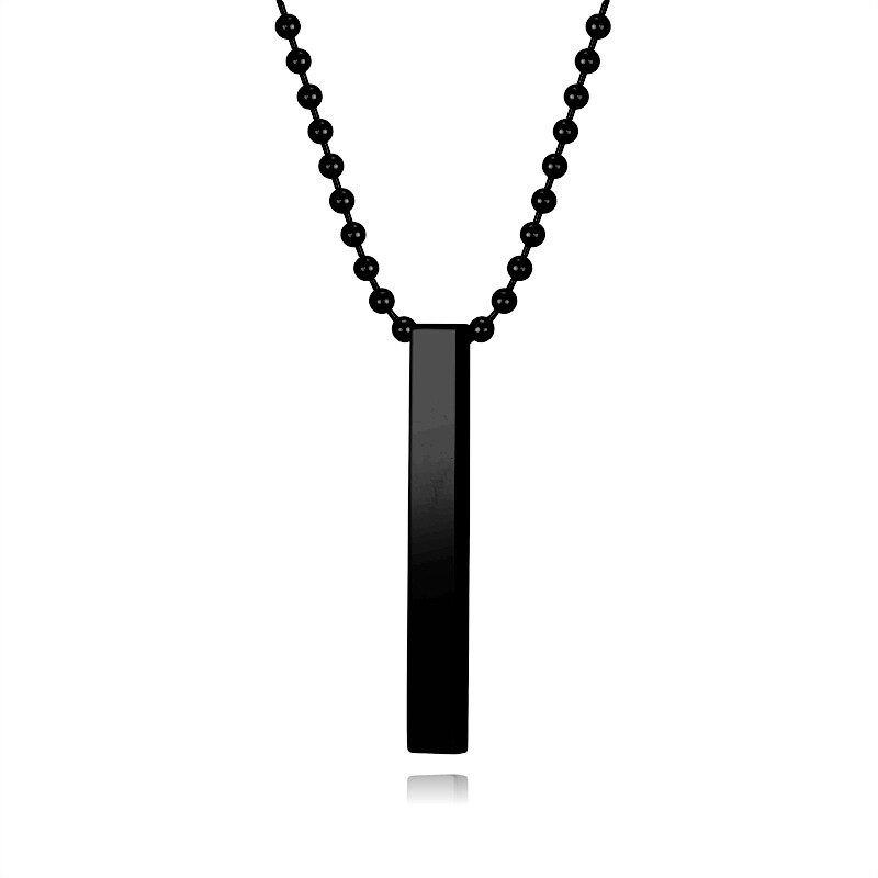 Colier barbati, LLWL, Inox, Negru - eMAG.ro