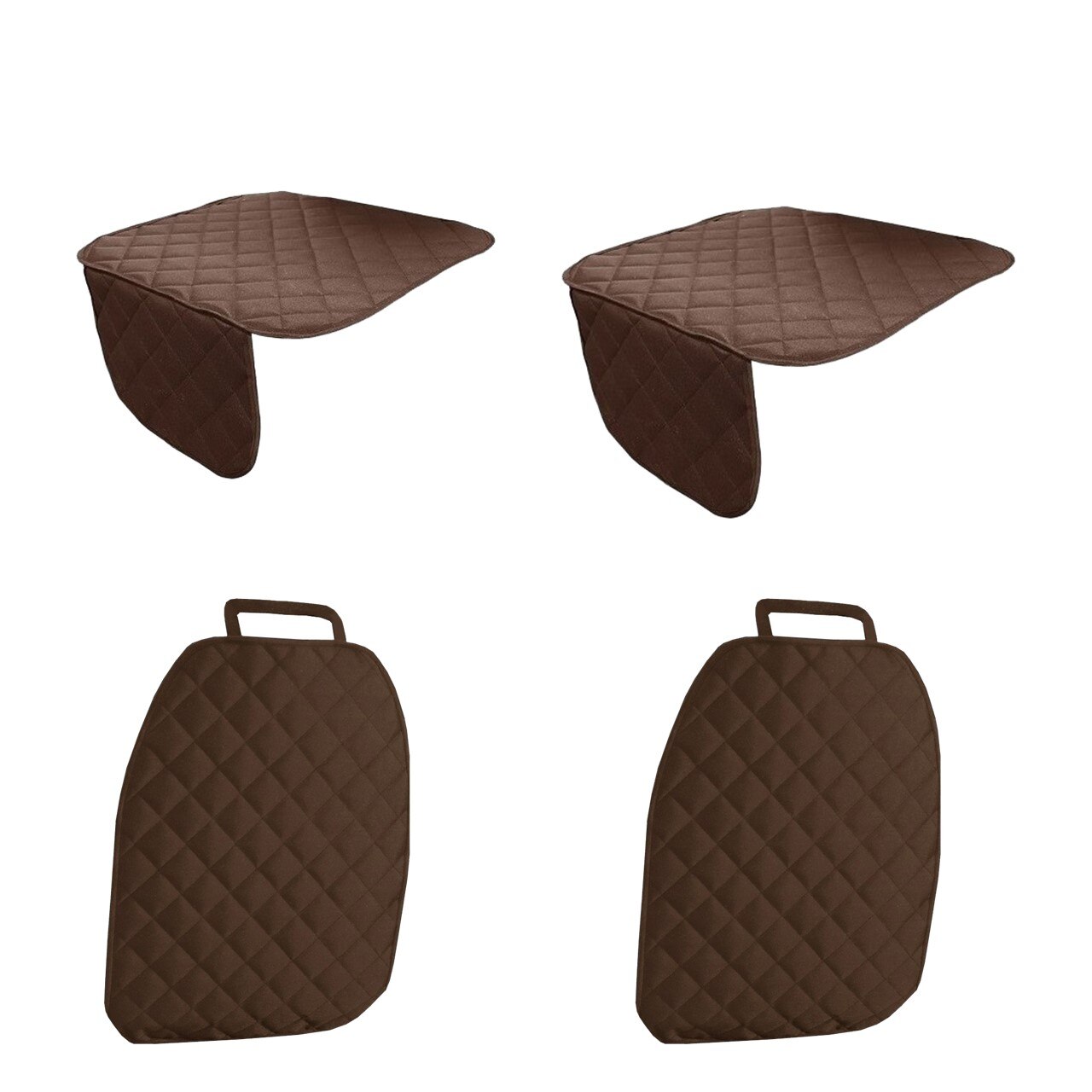 Set 4 protectii auto, matlasate, universale, maro, lavabile ...