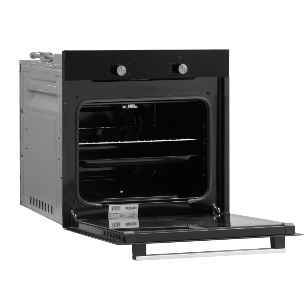 Cuptor gaz incorporabil Studio Casa Lara FG60Nero, Termostat, Timer ...