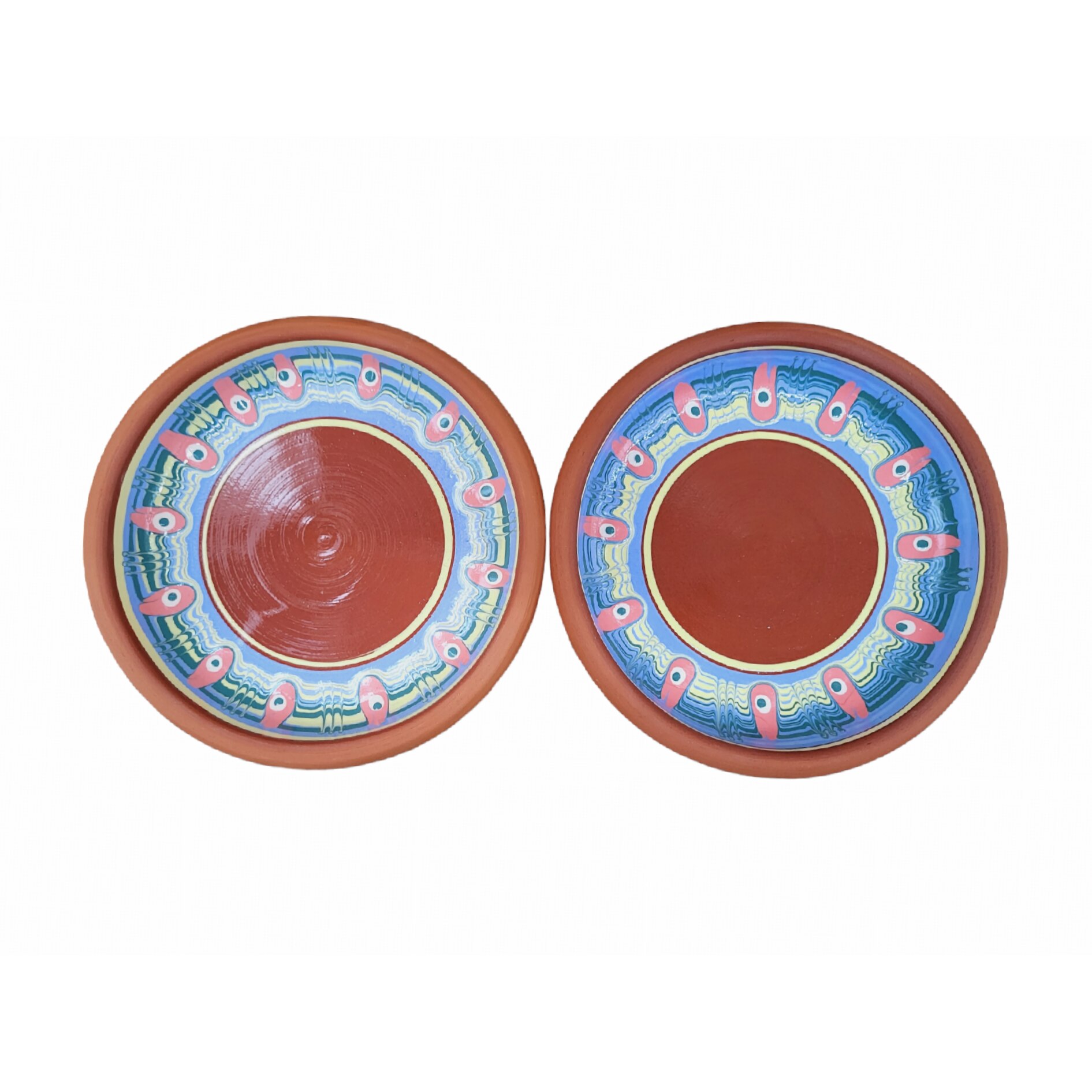 Set 2 vase din lut rosu, kisse - eMAG.ro