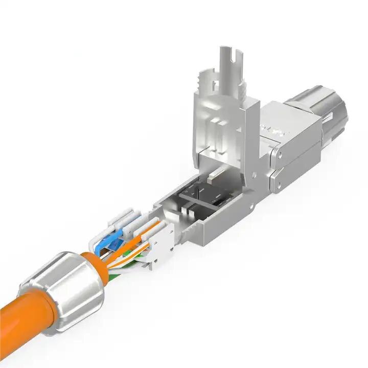 Adaptor modular prelungire cablu retea rj45, ecranat, Cat6A, pentru ...