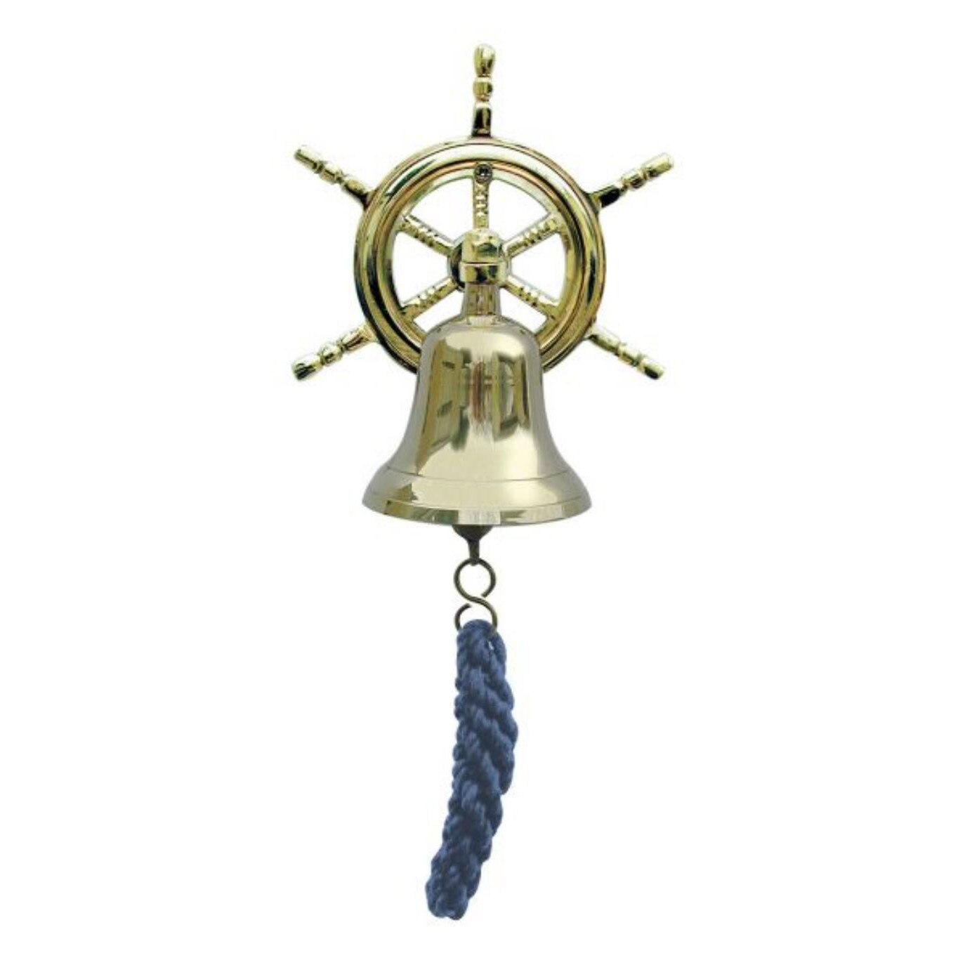 Clopot de perete cu timona, alama, Ø 7.5cm - eMAG.ro
